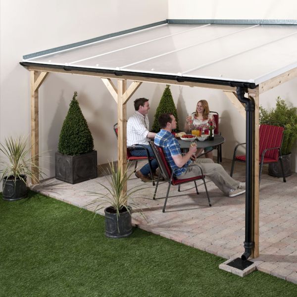 10mm Clear Twinwall Polycarbonate Sheet 700mm Roofing Laserlite